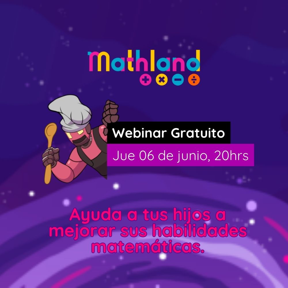 Webinar Gratuito 06 de junio - Mathland
